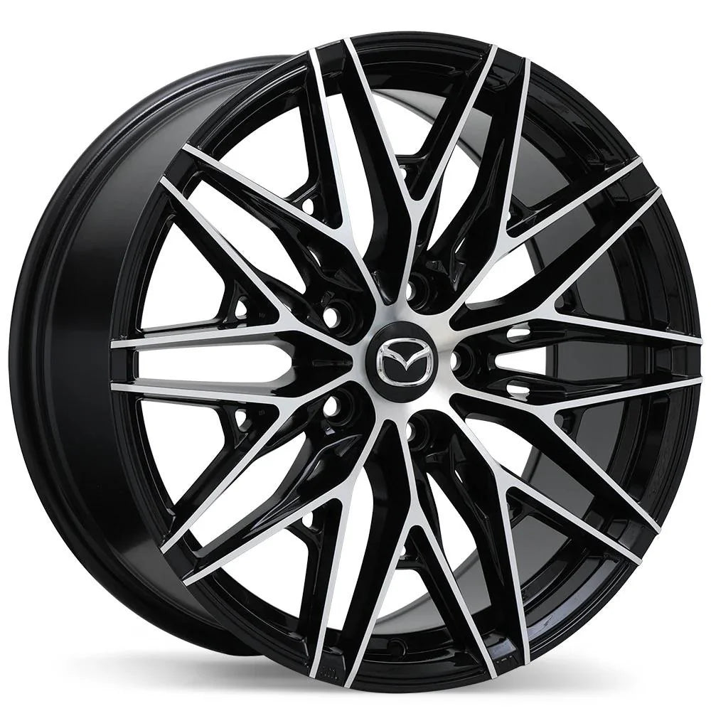 Mazda M016 Alloy Rim (Gloss Black With Machined Face) | Mazda Gear Shop